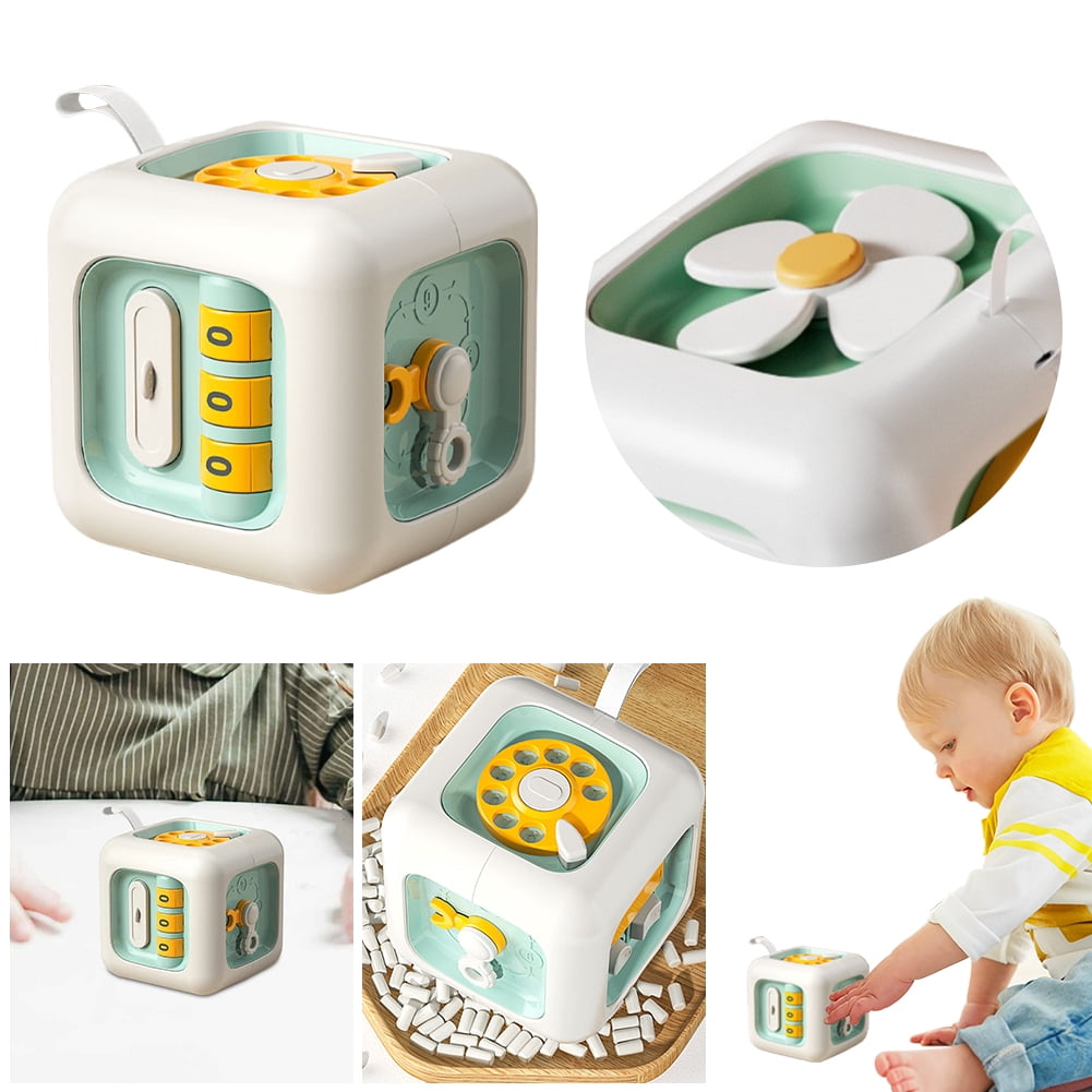 Montessori Educación Temprana Juguete Dinámico para Bebés Hexaedro ...