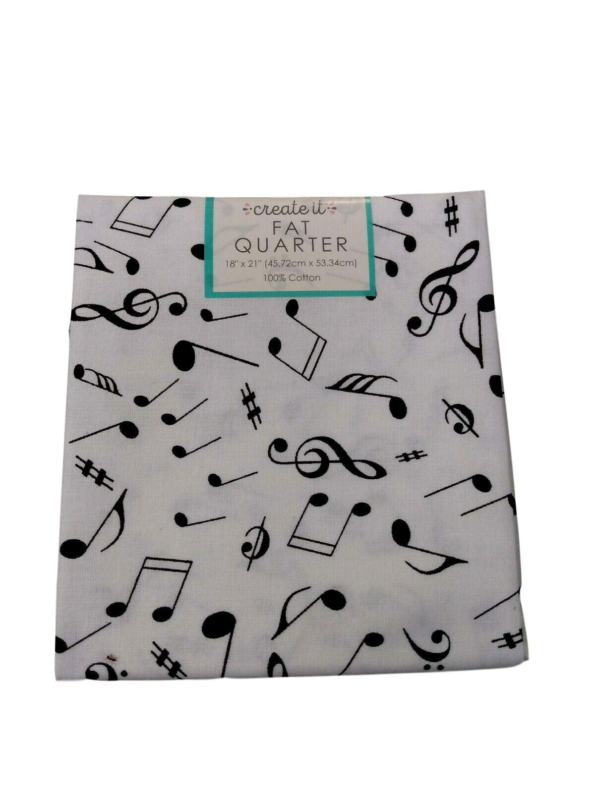Music Notes Fabric Fat Quarter - Walmart.ca