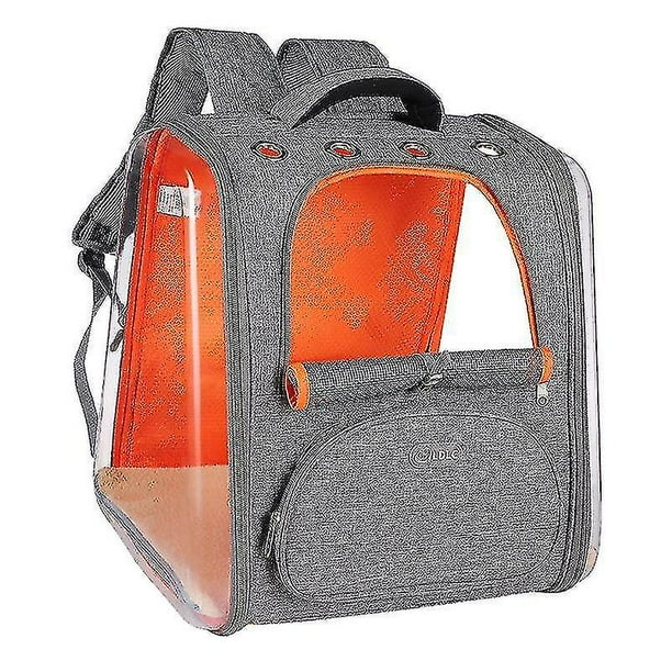 Hmwy-plastic See-through Window Pet Backpack(gray Orange) - Walmart.ca