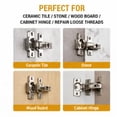 200PCS Self Drilling Drywall Plastic Anchor Screws Kit, Zinc Plated ...
