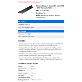 Window Channel - Compatible with 1992 - 2007 Kenworth T600A 1993 1994 ...