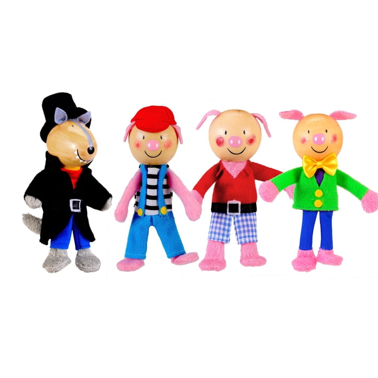 Three Little Pigs Finger Puppet Play Set
