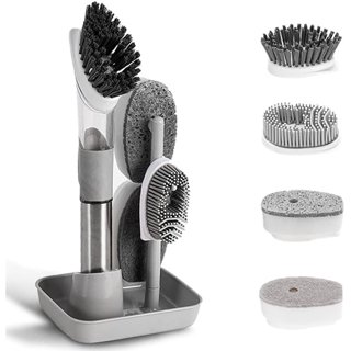2 X Kitchen Scrub Brush Sink Dish Washing Vegetable Scrubber Multi ...