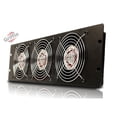 4 PACK - Griffin Rackmount Exhaust Fan 3U Ultra-Quiet Triple Cooling ...