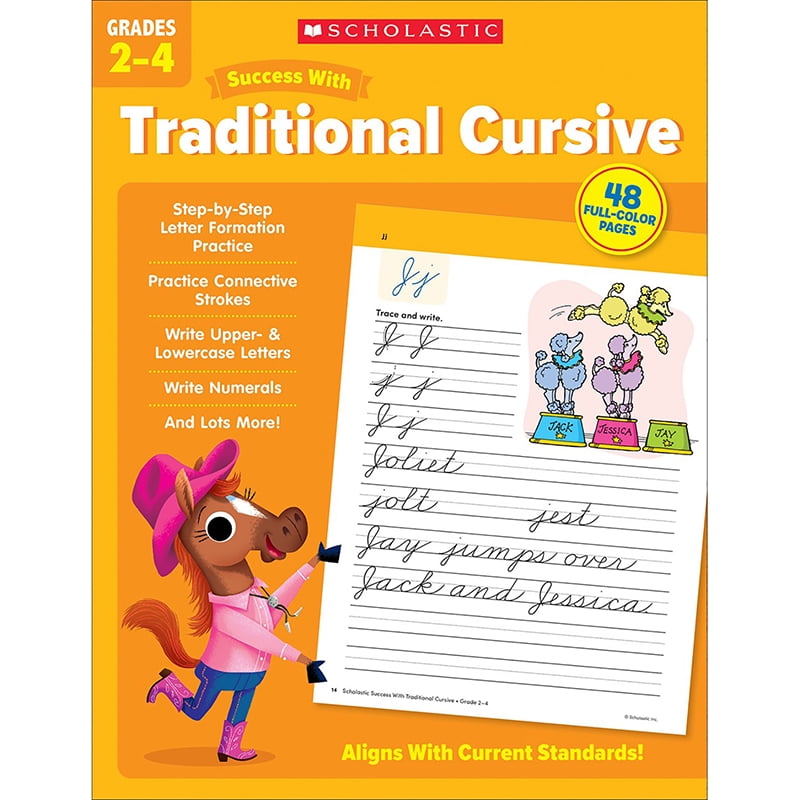 Success With Traditional Cursive: Grades 2–4 - Walmart.com