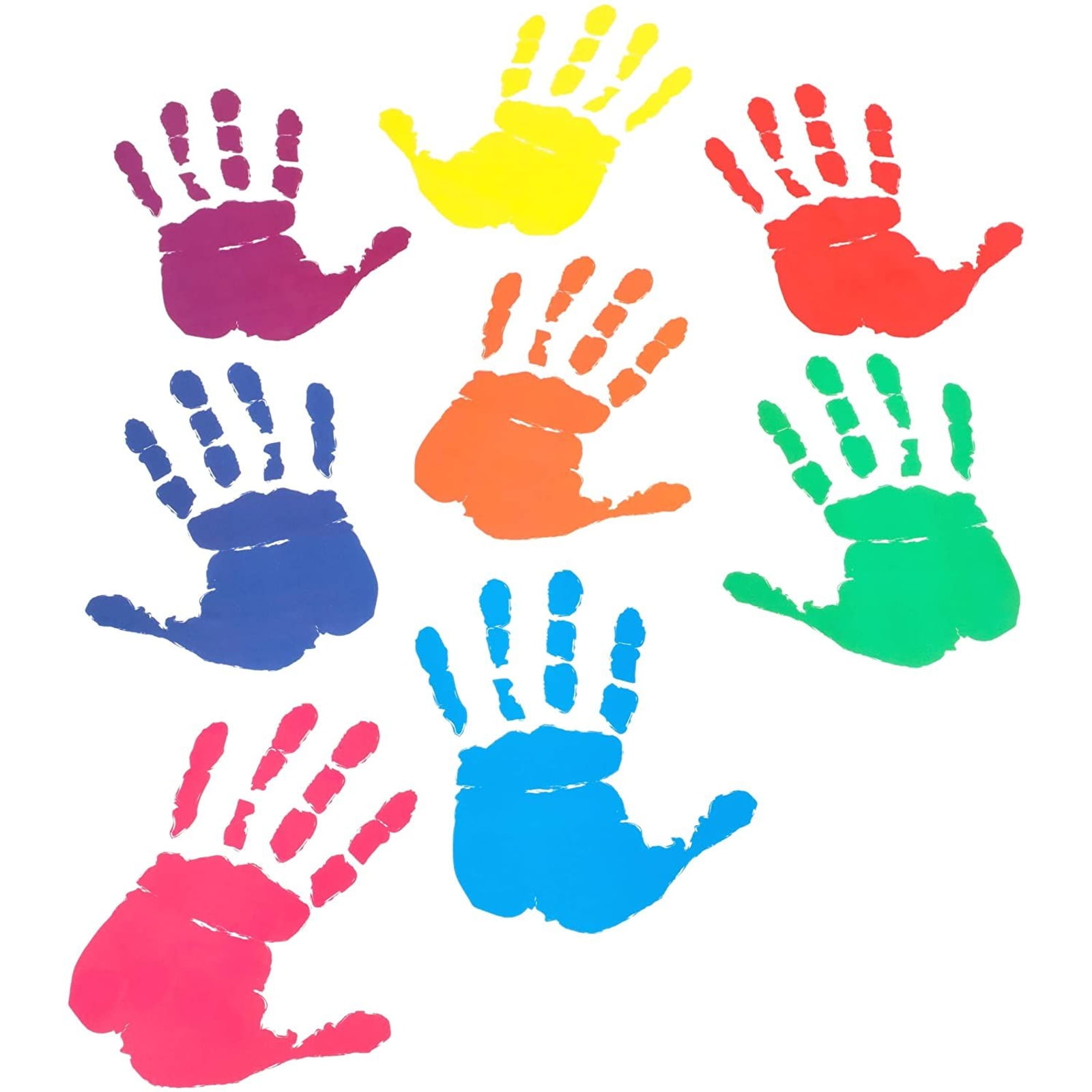 Coloured Handprints Clipart