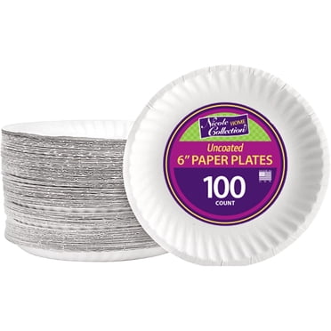 Nature's Own Green Label Paper Plates, 9", White, 100 Ct - Walmart.com