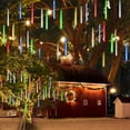 30cm/50cm LED Lights Meteor Shower Rain 8Tube Xmas Tree Outdoor Light ...