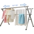 79 inches Clothes Drying Rack, Adjustable & Foldable Laundry Drying ...