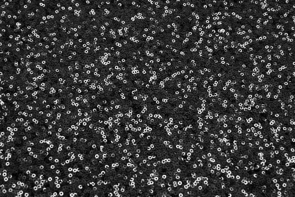 50" by 10 yards Material: Sequins on Taffeta base GLITZ Sequins Fabric Bolt - Black - Walmart.com