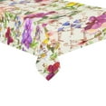 MYPOP Retro Meadow Flowers Tablecloth 60x104 Inches, Yellow Red ...