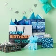 96"x30" 'Happy Birthday' Gift Wrapping Paper Black - Walmart.com