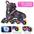 KAQINU Adjustable Inline Skates, Outdoor Inline Skates with Full ...