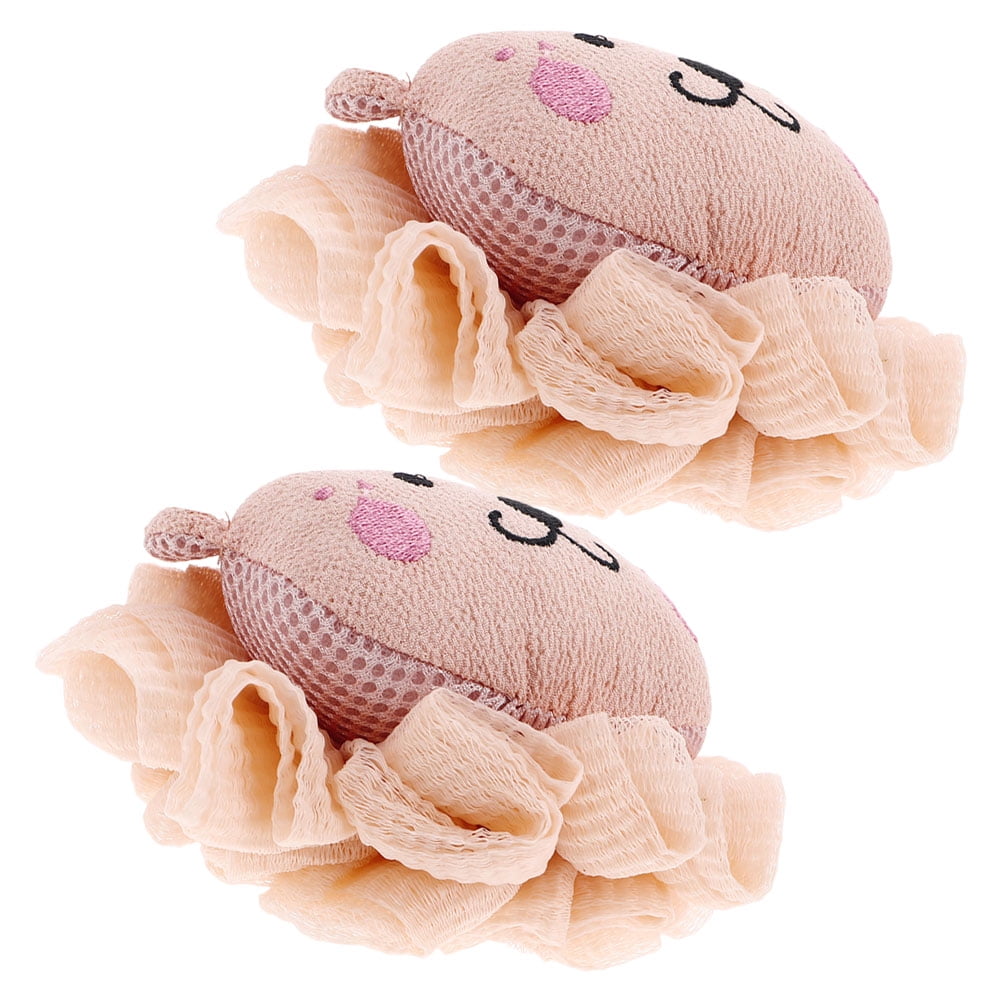 Click here for Coophya 2pcs Pink Bath Puff Gentle Cleaning Loofah... prices