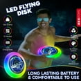 JEEXI Original LED Frisbee - Glow in The Dark Flying Disc with 38 LEDs ...