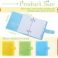 3 Pack Index Card Binder with Dividers, 60 Sheet Each, 3x5 Holder ...
