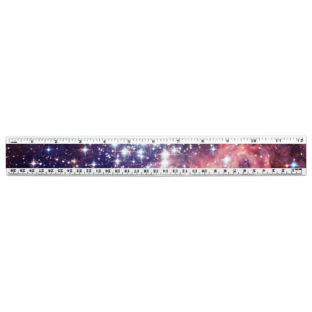 Nebula Space Galaxy 12 Inch Standard and Metric Plastic Ruler - Walmart.com