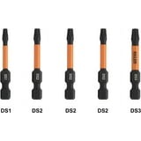 Railer Double Square Screwdriver Bit Set - Premium S2 Steel 2 Inch Impact Driver 5-Piece Trailer ...