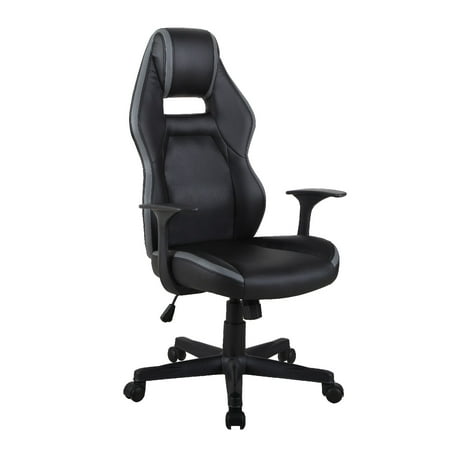 ViscoLogic Oswalt Ergonomic High-Back Swivel Home PU Leather Computer ...