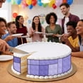 3 pcs Bricks Lavender Cake Strips Edible birthday cake strips, cake ...