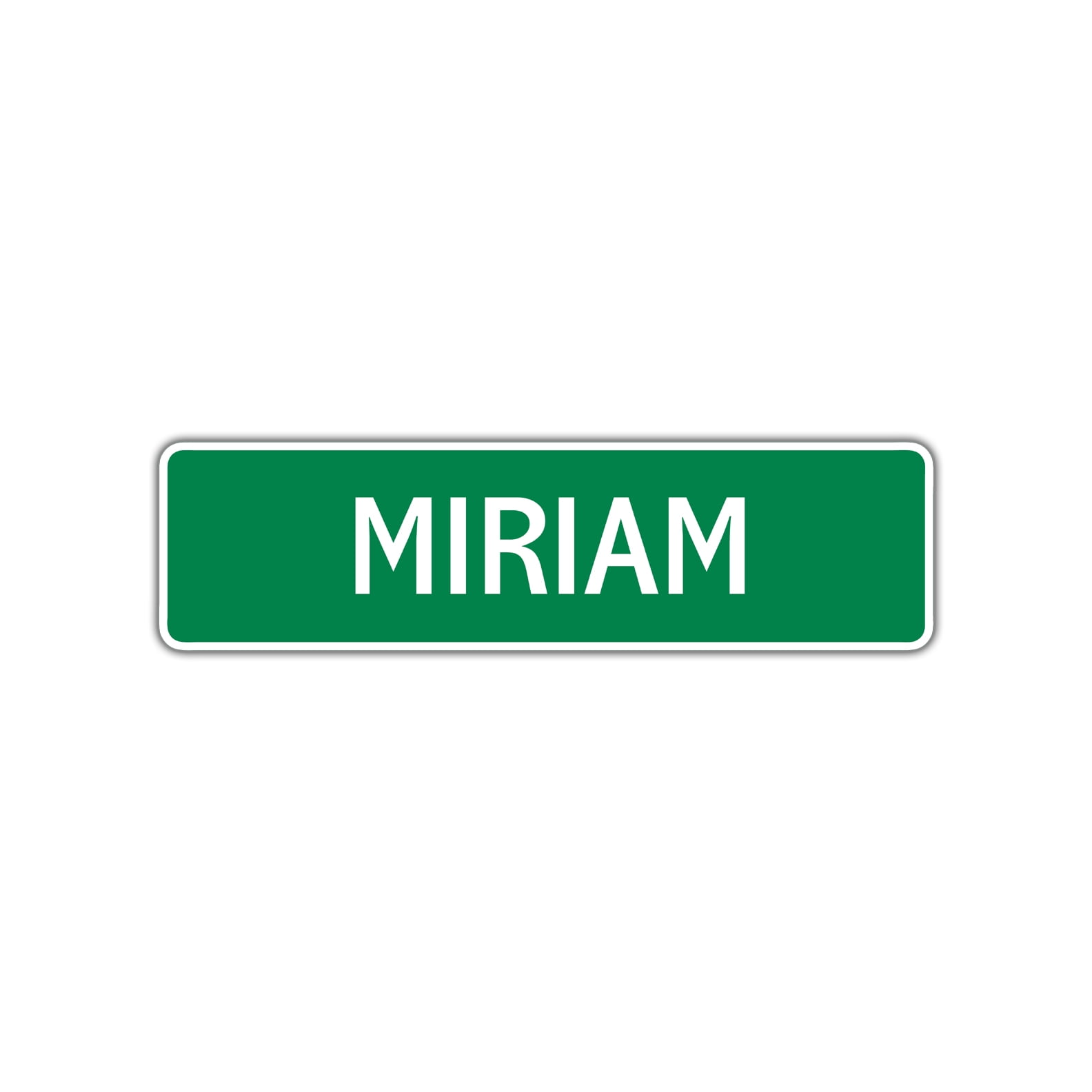 Miriam Girls Children Name Indoor Outdoor Letter Printed Label Wall ...