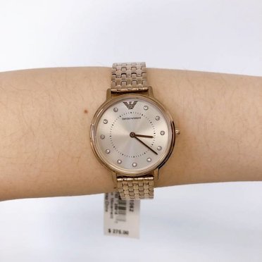 Emporio Armani Women's AR11092 Two-Tone Stainless Steel Dress Watch ...