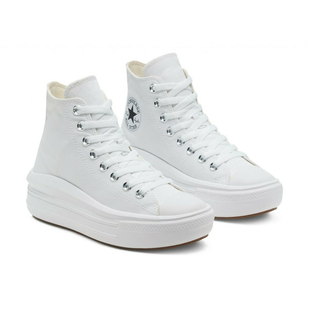 Converse Chuck Taylor All Star Move Hi 568498C Womens White Sneaker ...