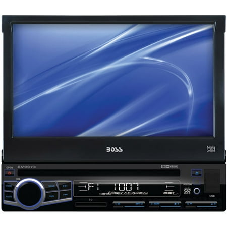 Boss Audio BV9973 7" Single-DIN In-Dash Flip-Down DVD Receiver ...