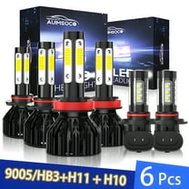 For Toyota Highlander 2004-2007 8000LM LED Headlight 9005 9006 H10 ...