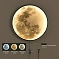 Raykho 9.5 inch Moon LED Wall Light,Art Deco Lighting,3 Color ...