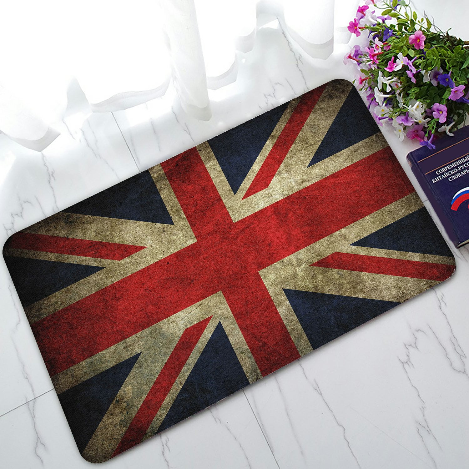 PHFZK British Flag Doormat, Vintage Flag of United Kingdom Doormat ...