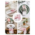 Cloth Napkins Set of 4 - 20x20 Inches, Pink Flamingo Washable Reusable ...