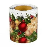 BSJJY 59 Feet Christmas Bulletin Board Borders, Poinsettias Pine Cones ...