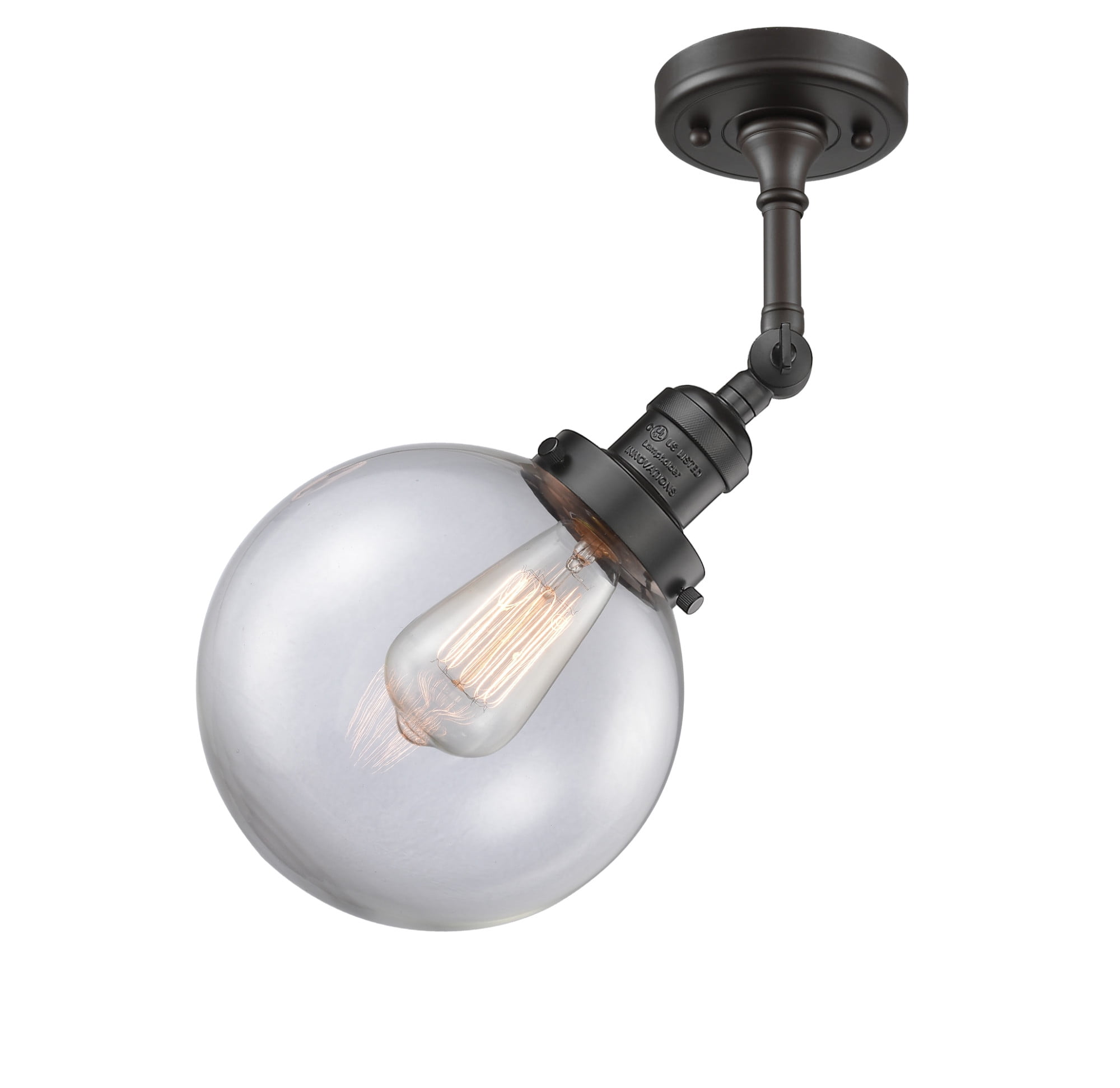 Innovations Lighting 201F-8 Beacon Beacon 1 Light 8" Wide Semi-Flush ...