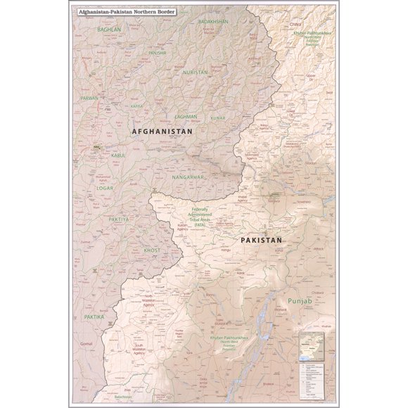 Afghanistan Wall Map