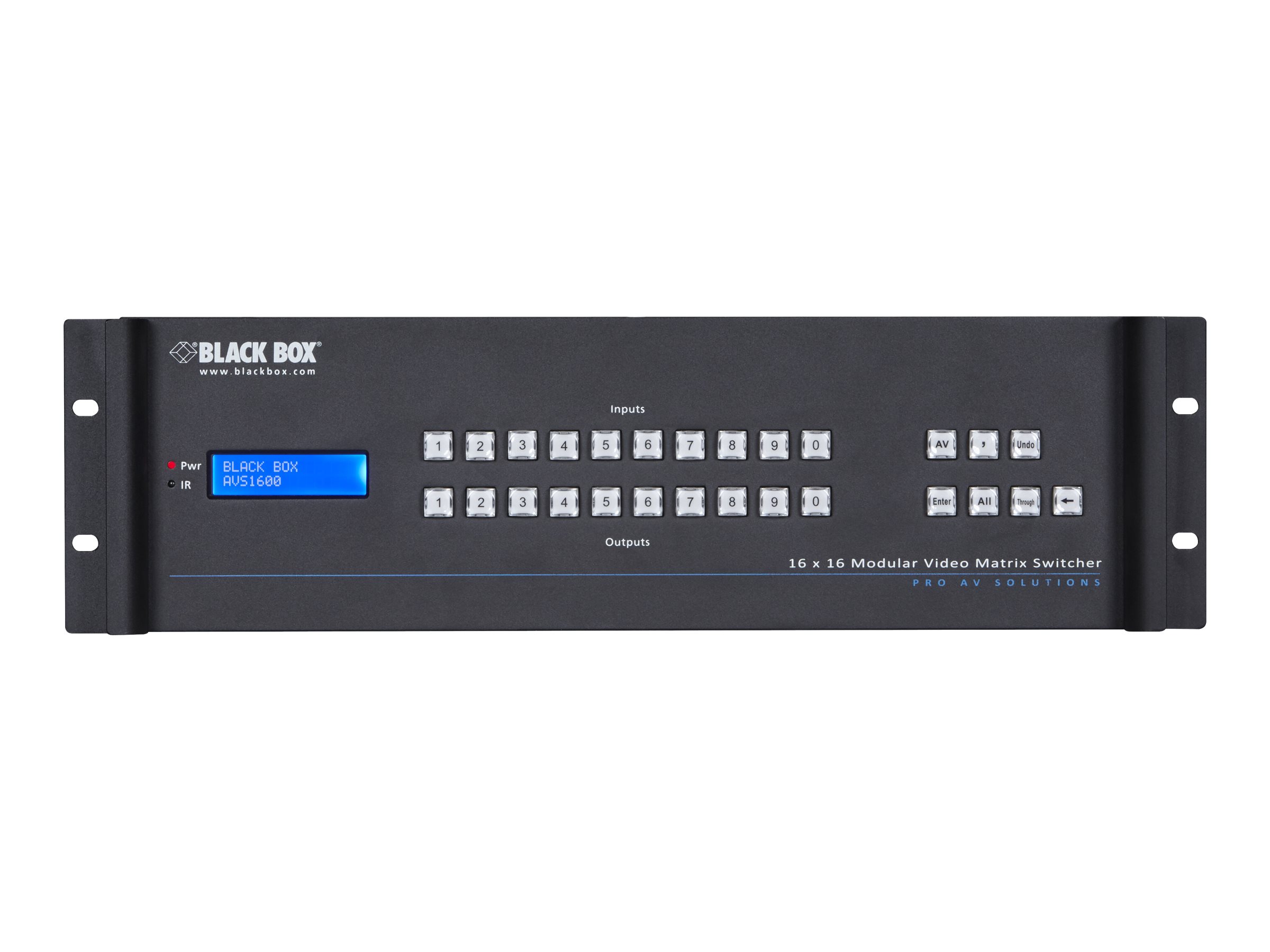 Black Box Modular Video Matrix Switcher 16 x 16 - Video/audio switch - rack-mountable - Walmart.com