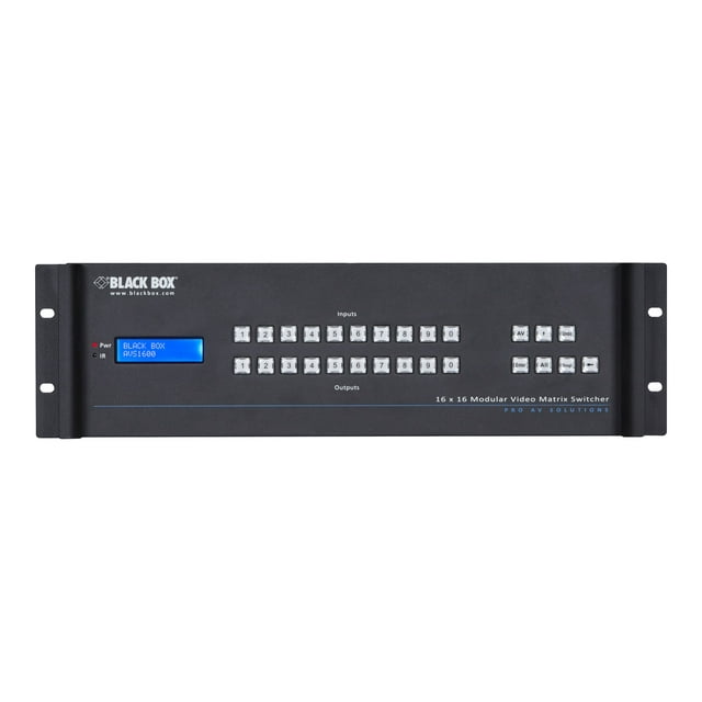 Black Box Modular Video Matrix Switcher 16 x 16 - Video/audio switch ...