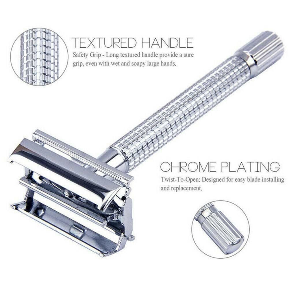 New Traditional Safety Moustache Double Edge Hair Razor Shaver Shaving ...