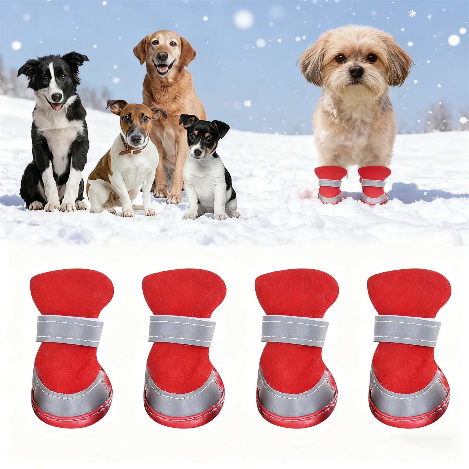 Click here for Vivavault All Weather Protective Pet Boots With So... prices