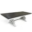Sunset Trading Andrews Round/Oval Extendable Dining Table in White ...