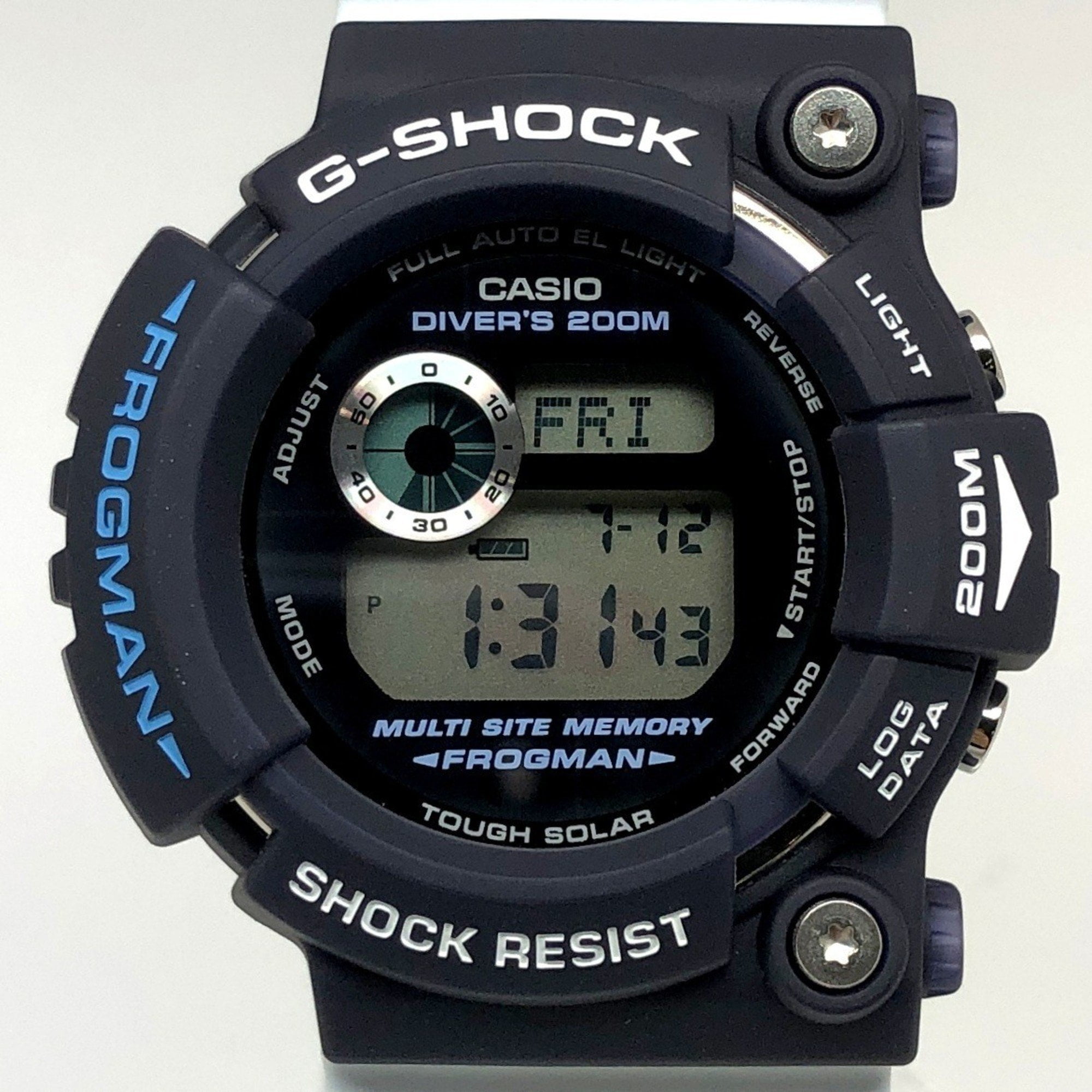 未使用品 CASIO G-SHOCK 腕時計 初代FROGMAN DW-6300-1A クォーツ ブラック 1993年発売モデル Air Divers 200m - 35，000円 ...