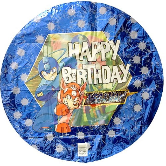 Megaman Happy Birthday 18" Mylar Balloon - Walmart.com