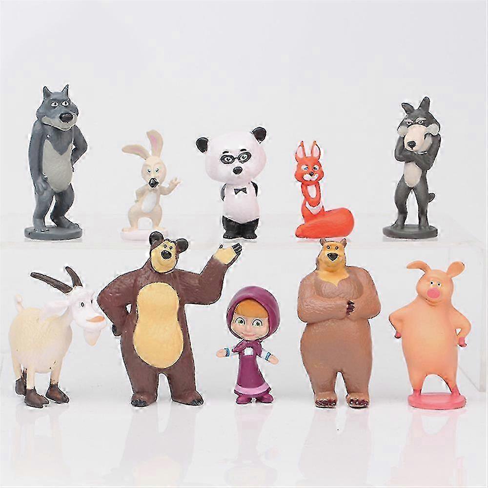 Click here for Vorcoy 10pcs/Set Masha & The Bear Mini Figure Toys... prices