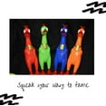 Animolds Tie Dye Squeeze Me Rubber Chicken Toy Screaming Rubber