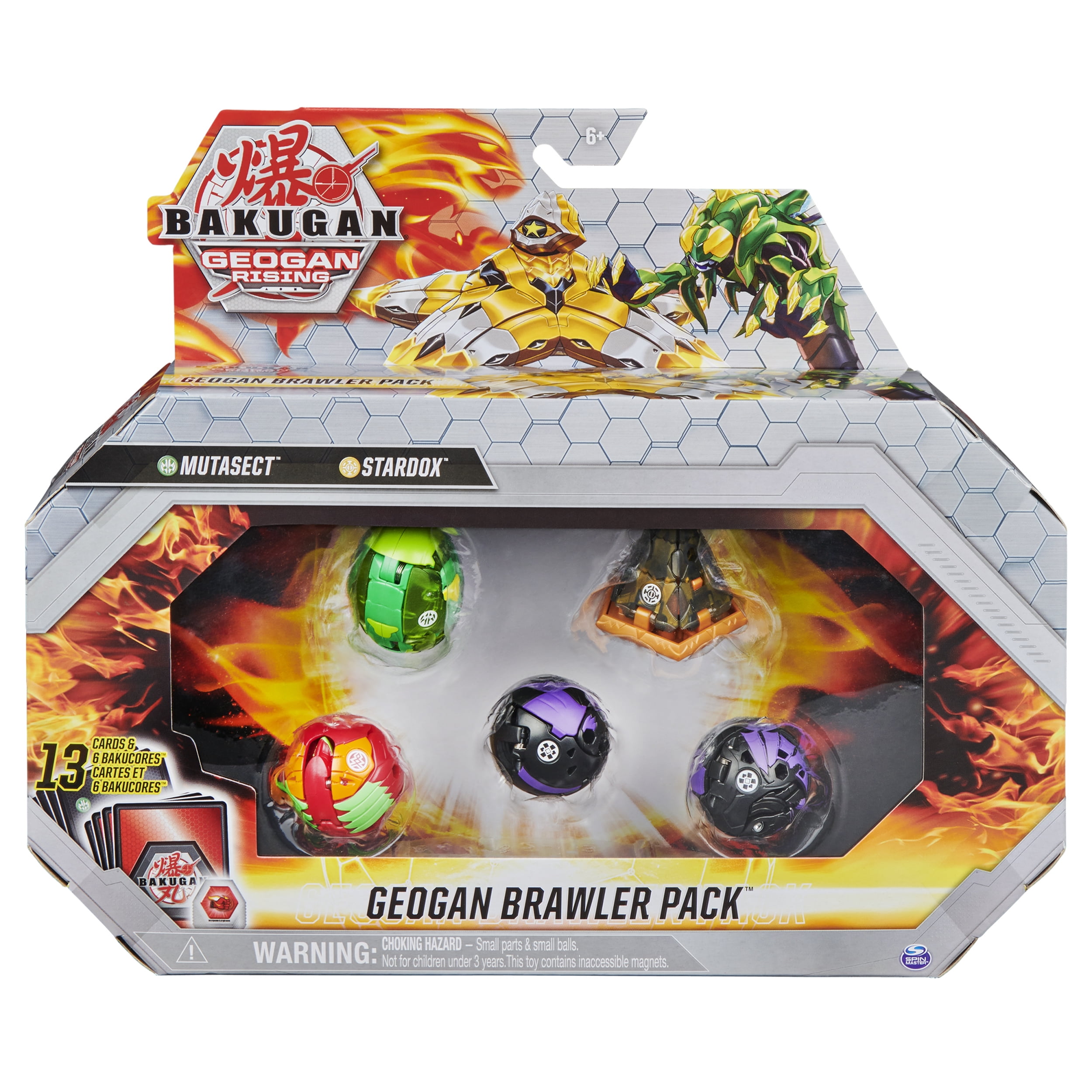 Bakugan Geogan Brawler 5-Pack, Exclusive Mutasect and Stardox Geogan ...