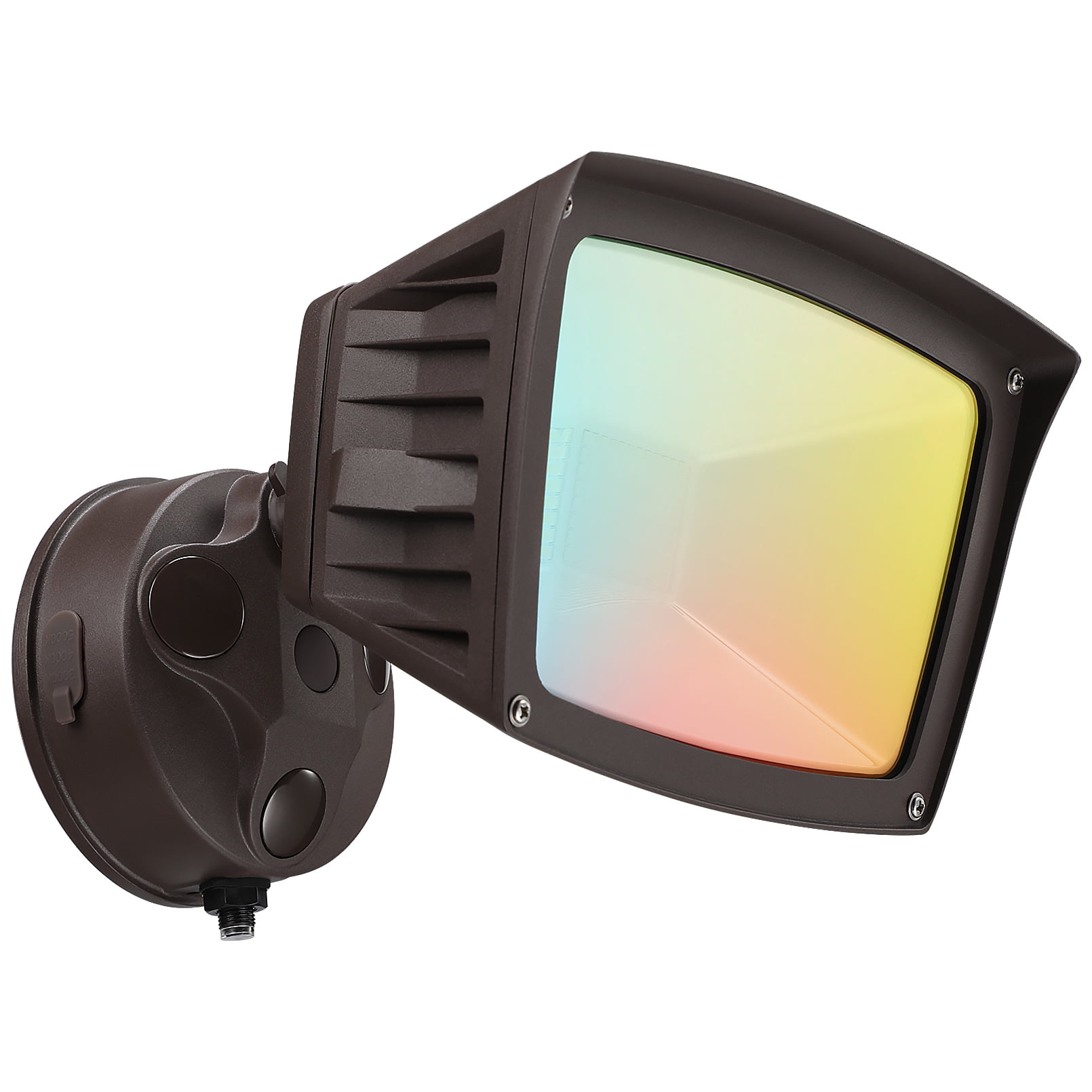 LEONLITE LED 3CCT Flood Light Dusk to Dawn, 40W Sensor Security Light ...