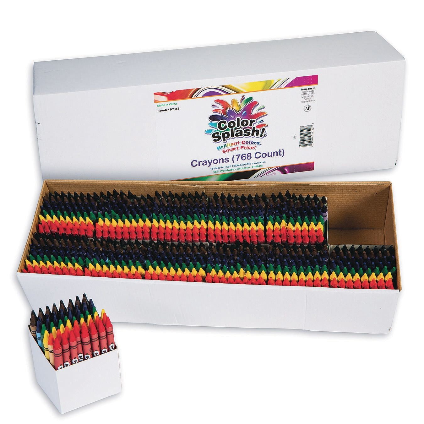 Color Splash!® Crayons PlusPack (Box of 768) - Walmart.com