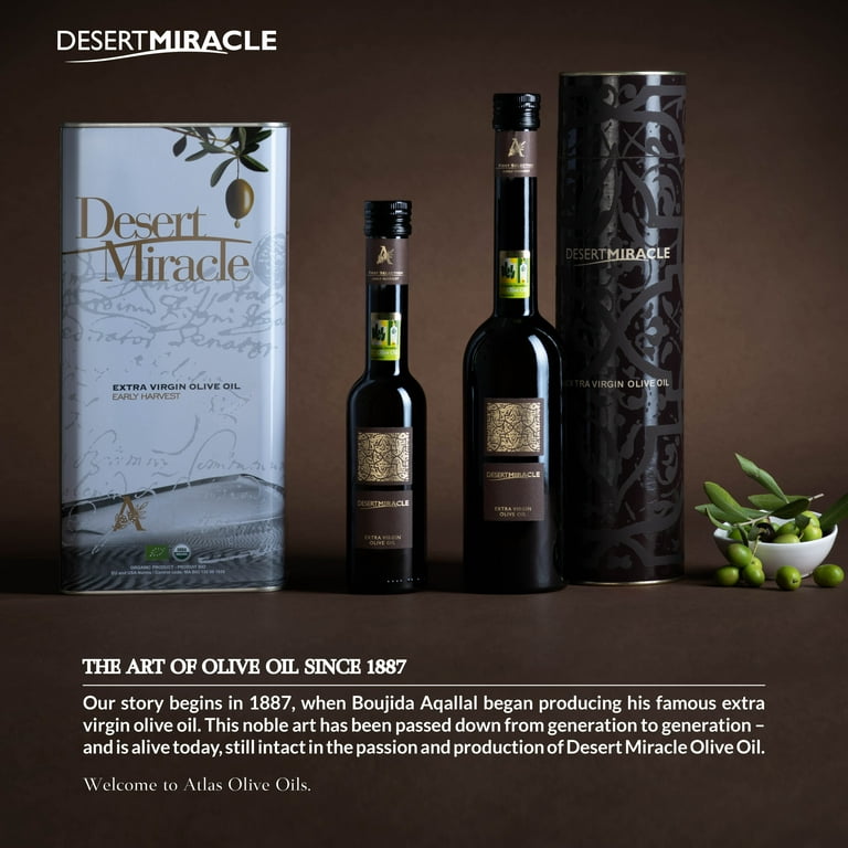 November Olive Oil Organic Bundle, 8.5 Fl Oz Desert Miracle EVOO And 8. ...