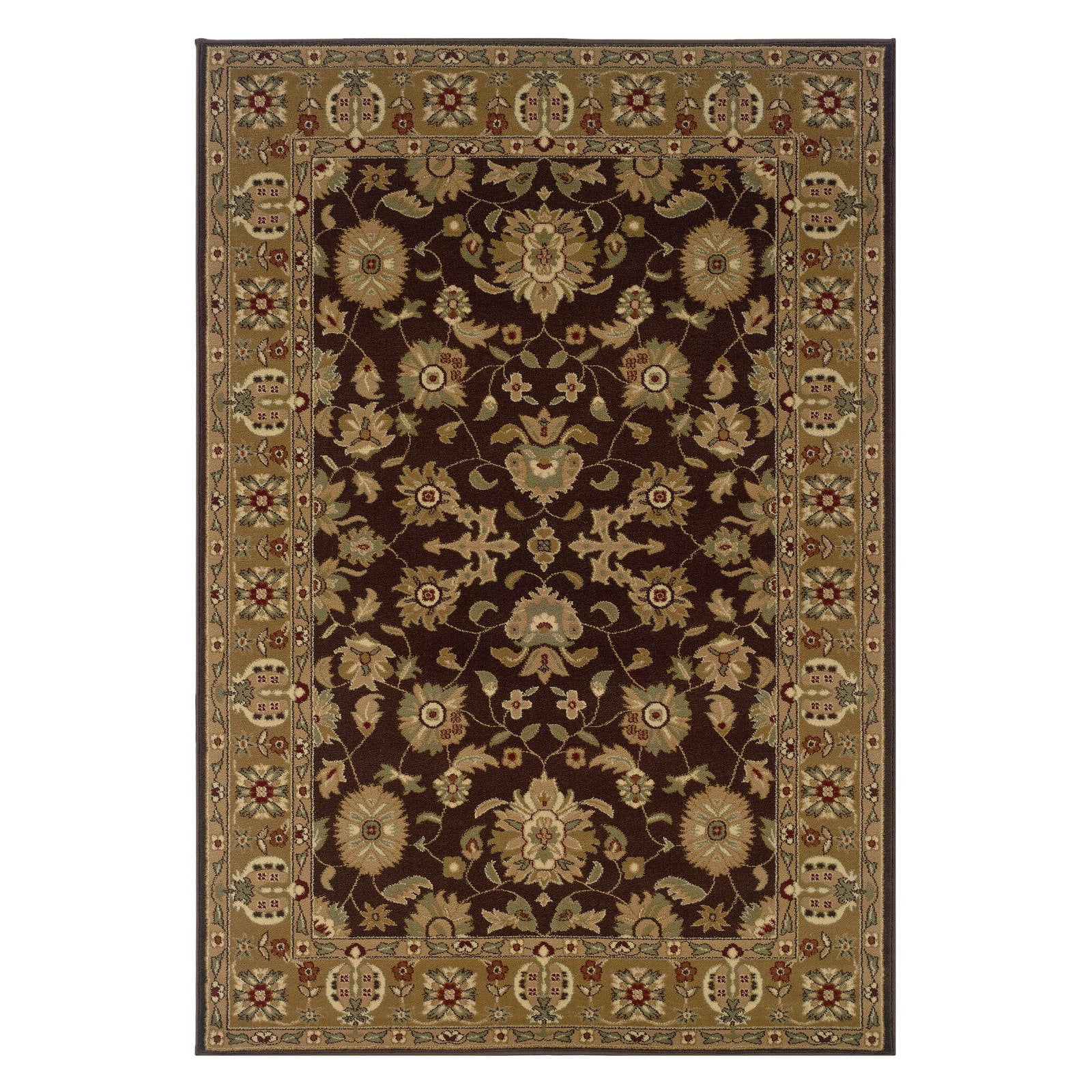 LR Home Adana Black and Red Indoor Round Rug (9'1" x 9'1") - Walmart.com