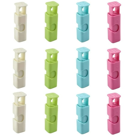 XICEN Squeeze Bread Bag Cinch Clips, Slip Grip Easy Squeeze & Lock, 4 ...